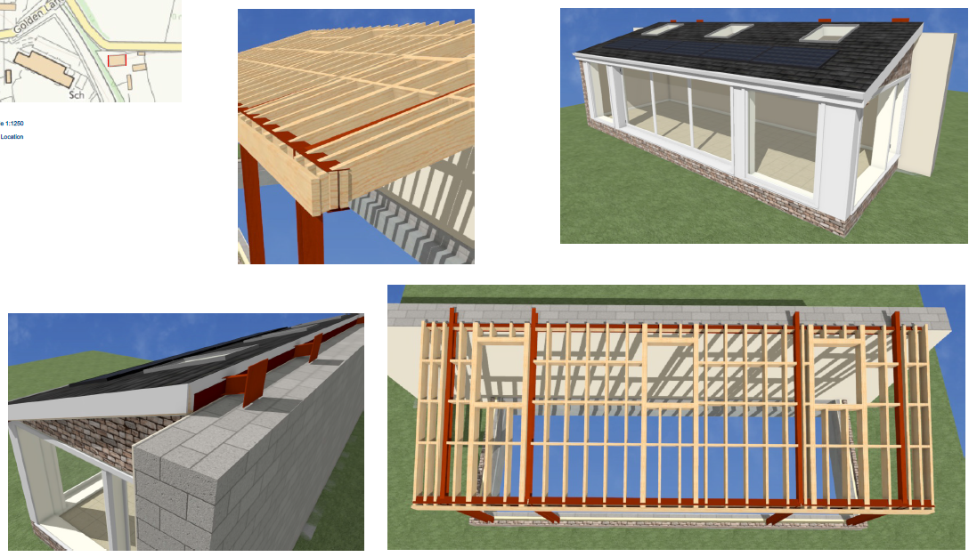 Steel Frame Extension Lean-To with Calculations/Fabrication
