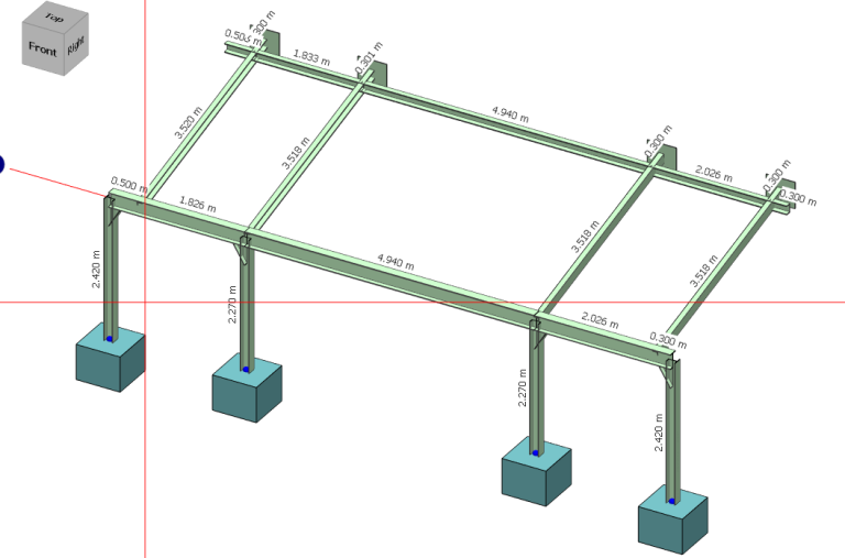 Connections for Steel Beams with calculations & fabrication drawings
